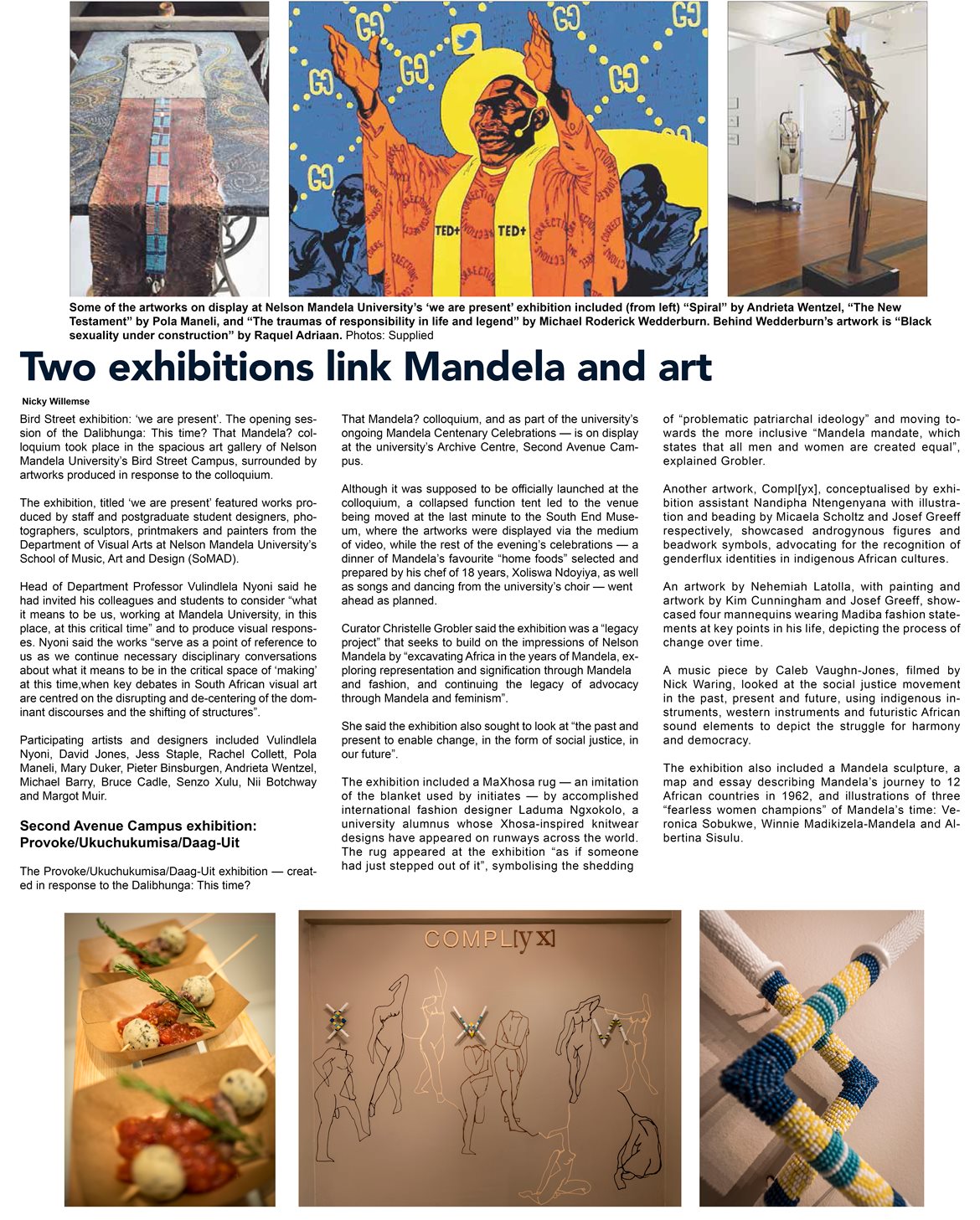 Two exhibitions link Mandela and art - Transdisciplinary Institute for ...